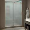 Aston Coraline XL 68 - 72 in. x 80 in. Frameless Sliding Shower Door with Ultra-Bright Frosted ...