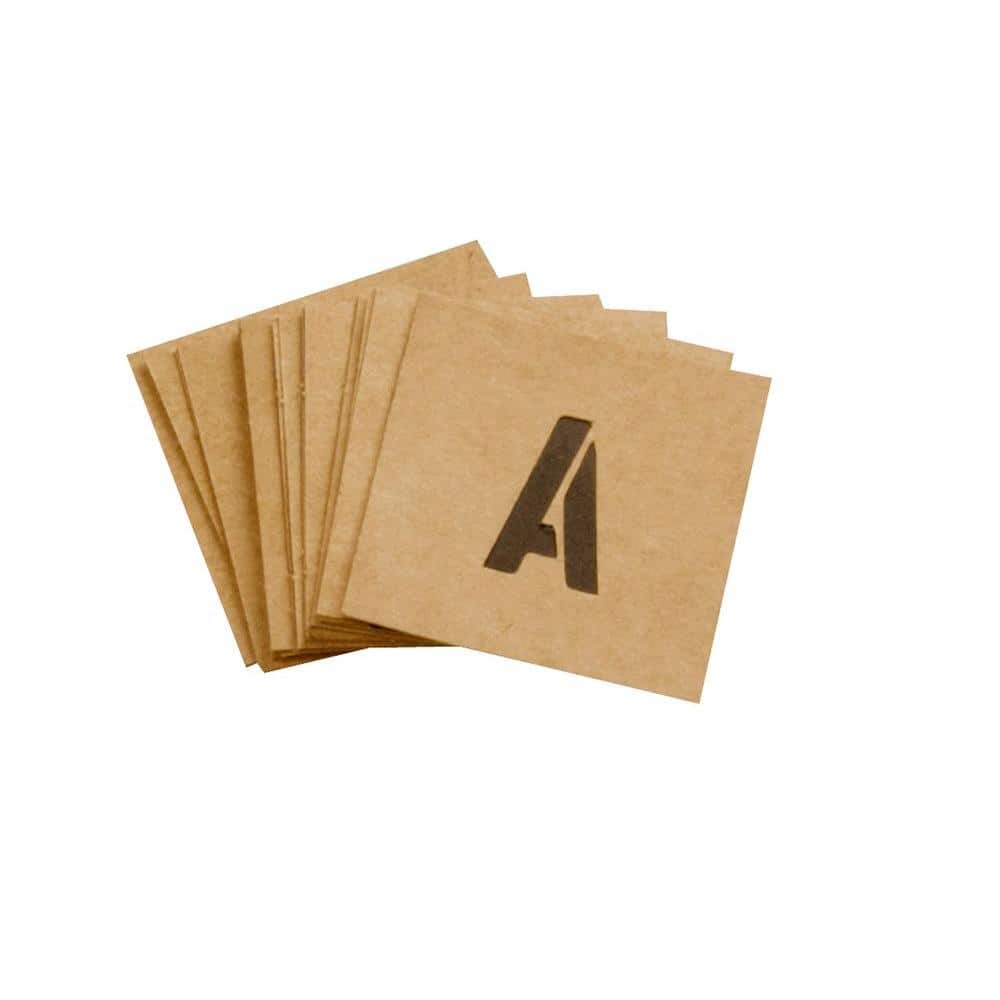 HY-KO 1 in. Letters, Numbers and Symbols Stencil Set ST-1 - The Home Depot