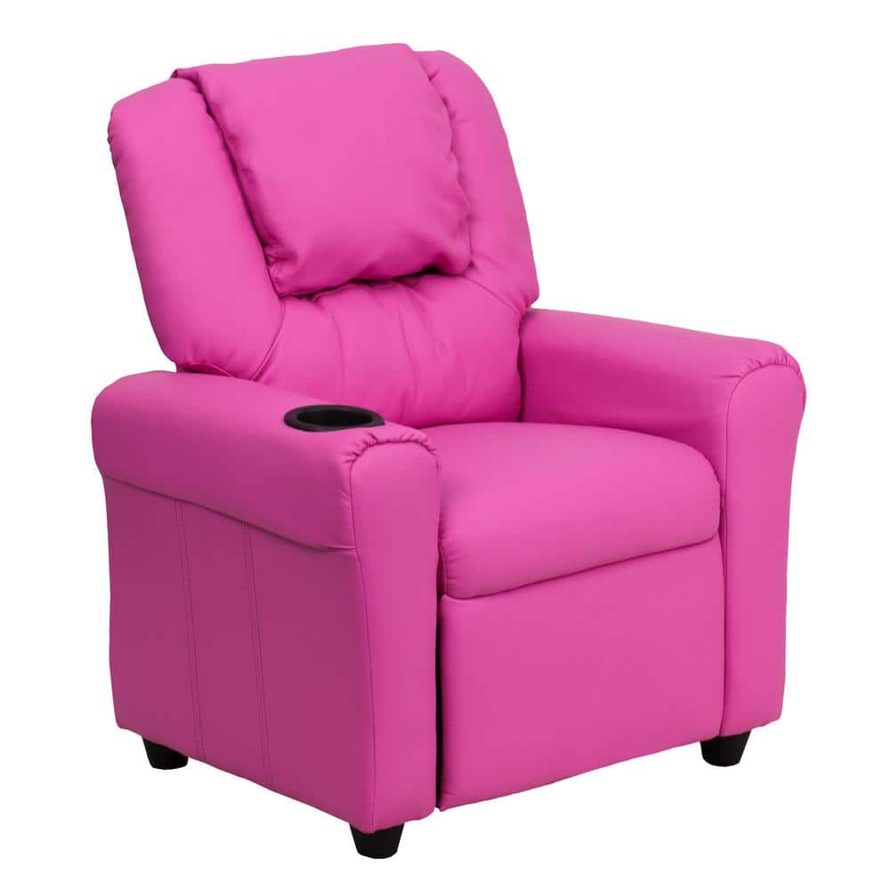 Pink leather recliner store