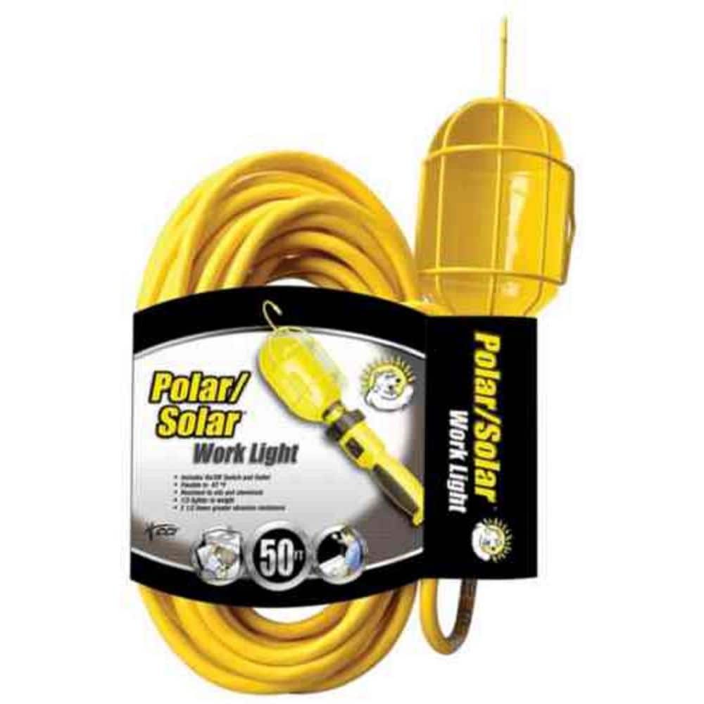 Southwire 100-Watt 50 ft. 16/3 SJEO Incandescent Guarded Portable ...