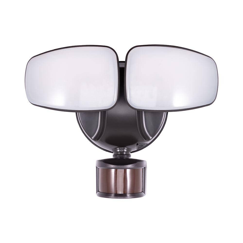 Euri Lighting 150-Watt Equivalent 3000 Lumens 102-Degree Bronze Motion ...