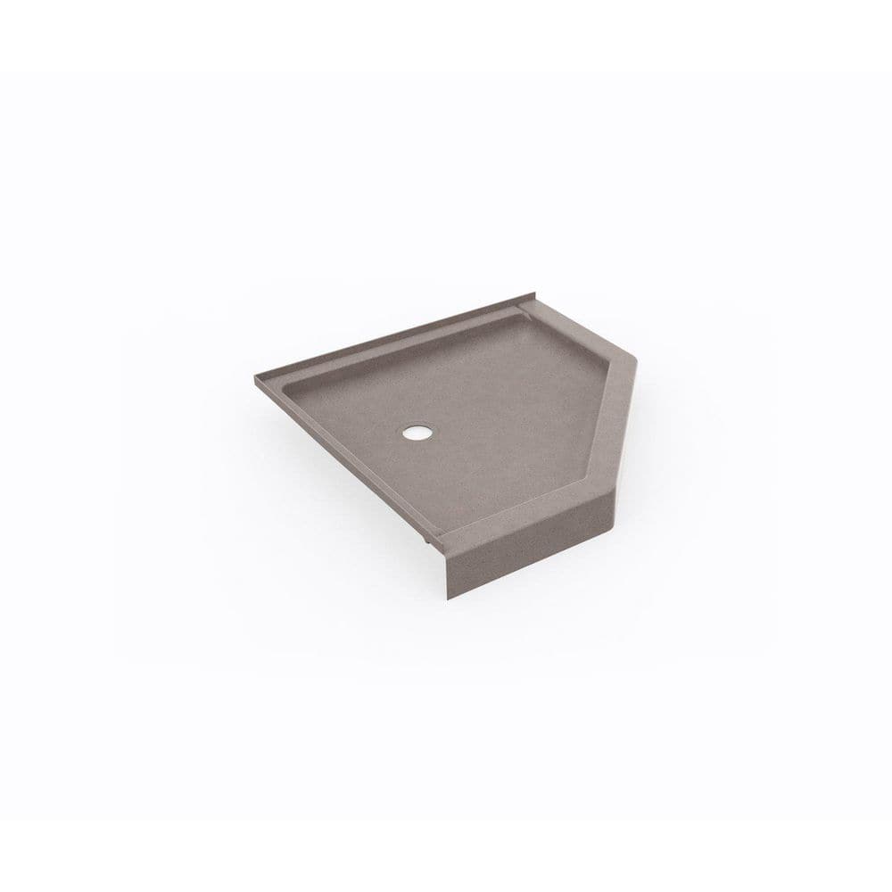 Swan SS-36NEO Swanstone 36 in. L x 36 in. W Corner Shower Pan Base with ...