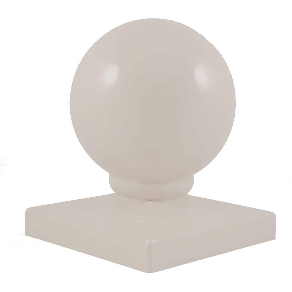 Weatherables 5 in. x 5 in. Tan Vinyl Ball Post Cap ATCP-BALL-5 - The ...