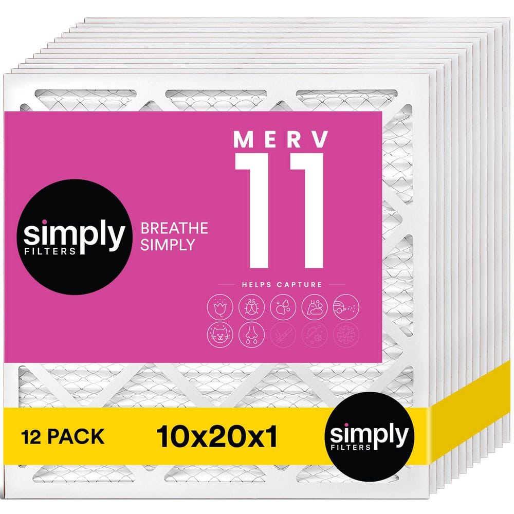 Reviews for Simply 10 in. x 20 in. x 1 in. MERV 11 FPR 7 Pleated ...