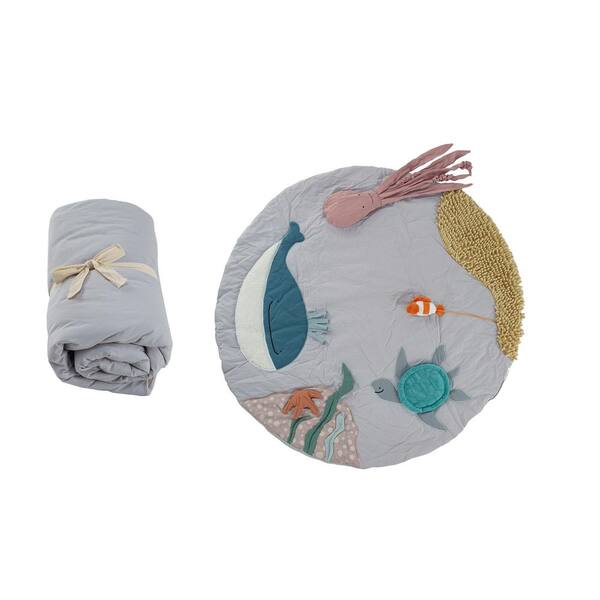 Storied Home Polyester Roll-Up Playmat with Sea Creatures, Multi-color ...