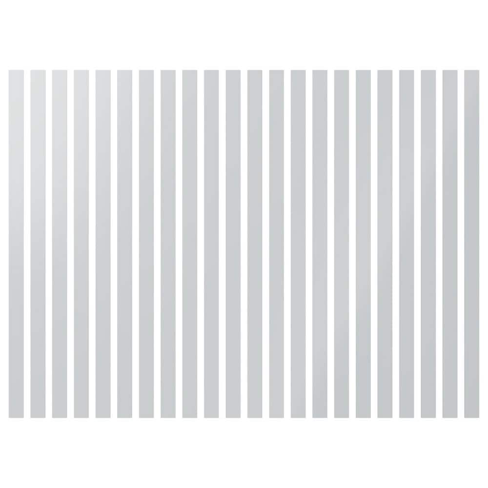 Ekena Millwork Adjustable Slat Wall 1/8 in. T x 2 ft. W x 4 ft. L White ...