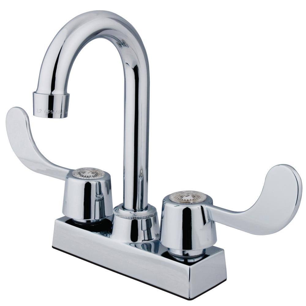 Kingston Brass Vista Two Handle Bar Faucet In Polished Chrome Hkb451