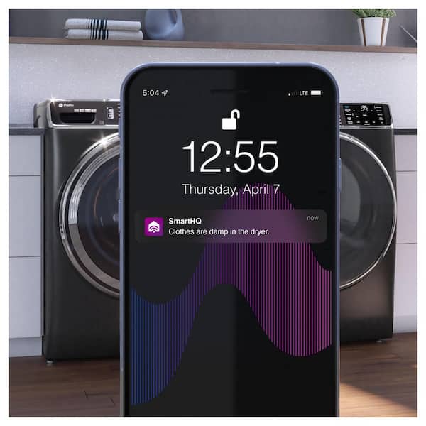 GE Profile 7.8 cu. ft. Capacity Smart vented Front Load Electric Dryer ...