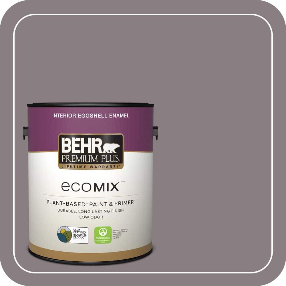 BEHR PREMIUM PLUS 1 gal. #N570-4 Classy Plum Eggshell Enamel EcoMix ...