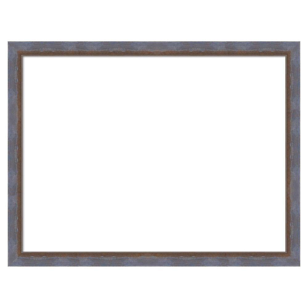 Amanti Art 2-Tone Blue Copper 26 in. x 20 in. Wood Framed Dry Erase ...