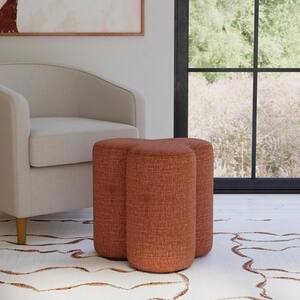Homepop Rust Velvet Arch Ottoman K8787-B320 - The Home Depot
