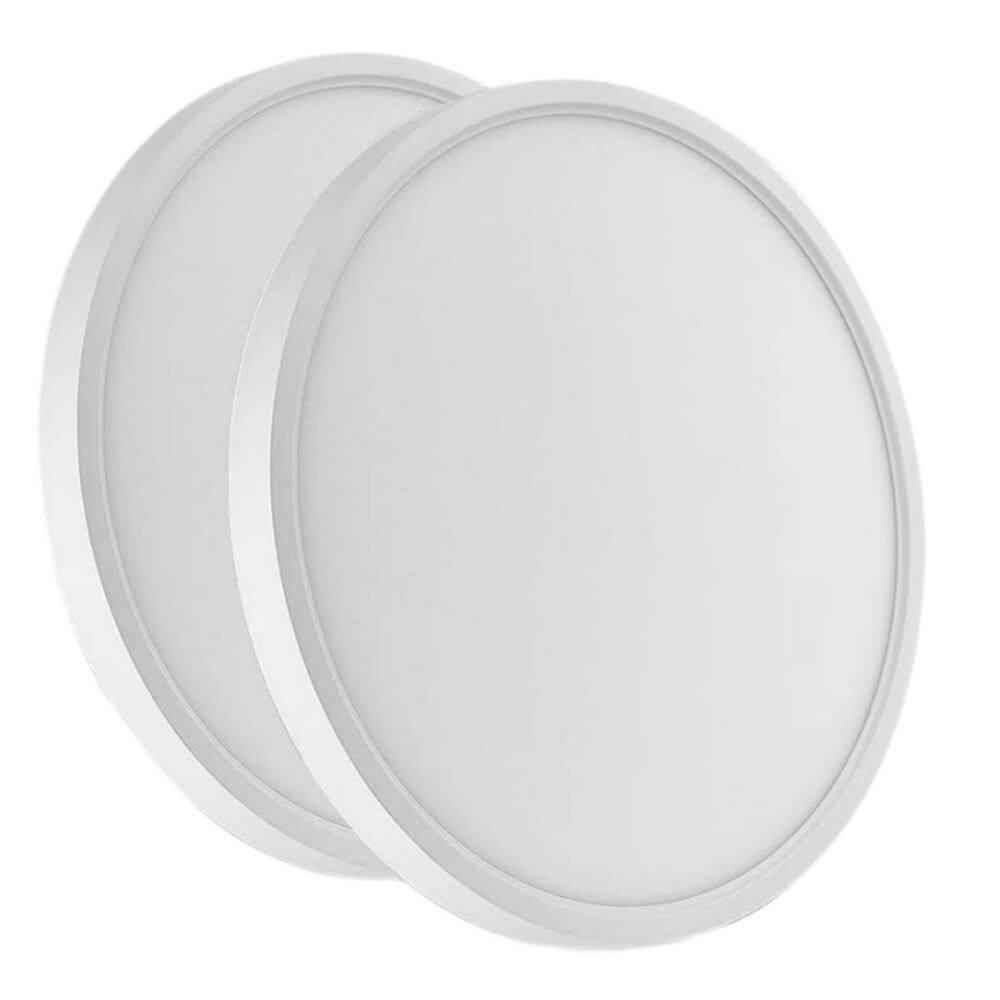 KOAOEIRS 12 in. 28-Watt Dimmable White Integrated LED 3600 Lumens Round ...