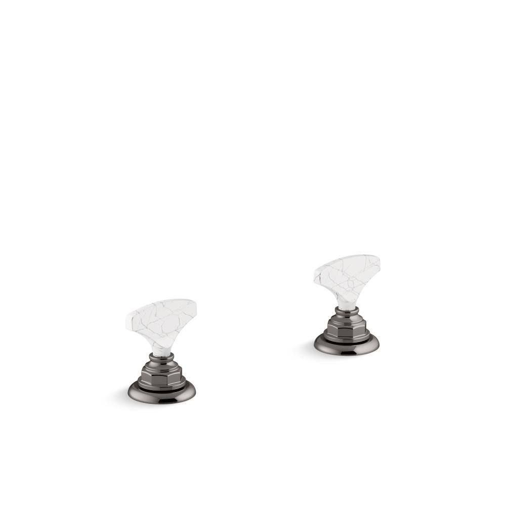 KOHLER Artifacts Howlite T-Handle Bathroom Sink Faucet Handles in ...