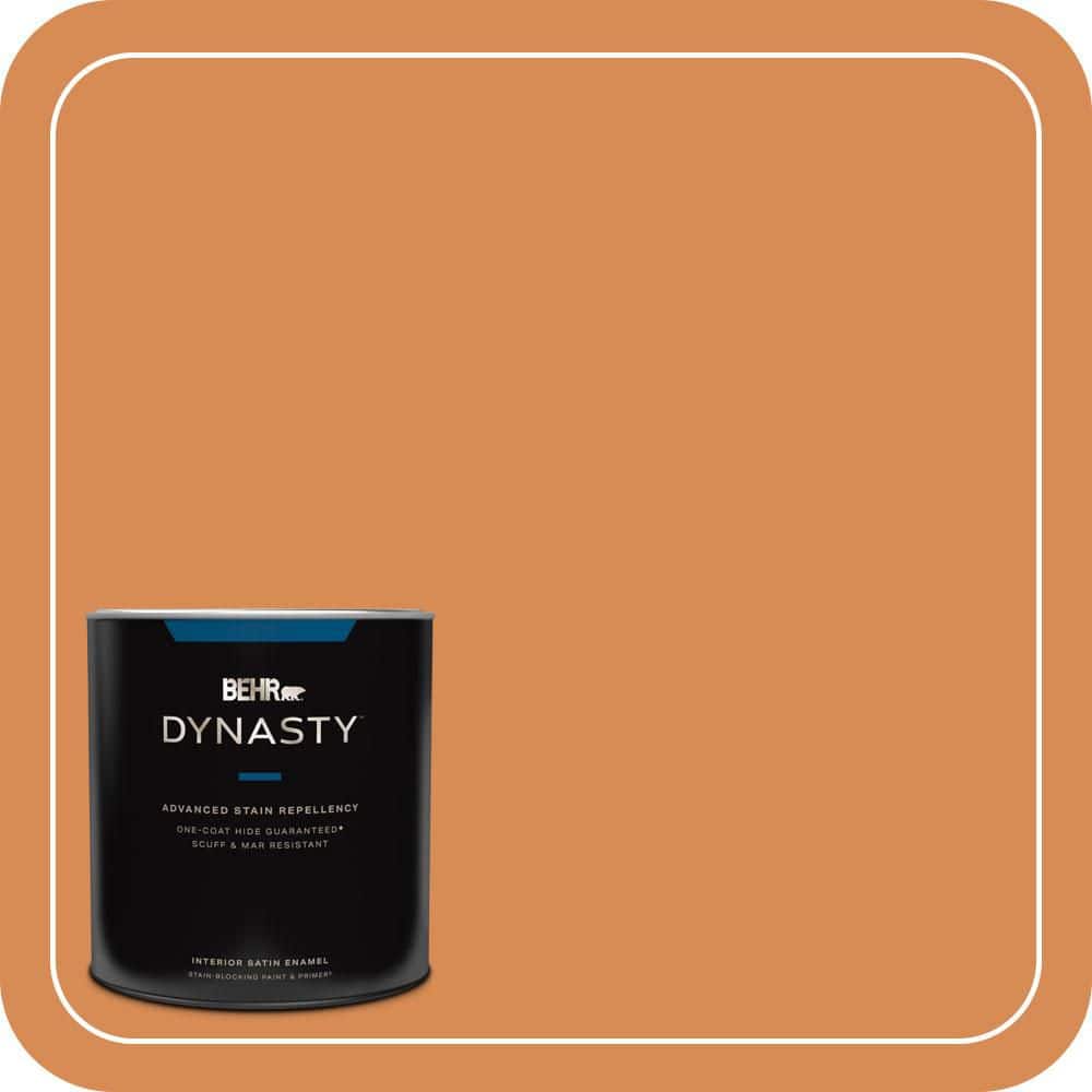 BEHR DYNASTY 1 qt. #260D-5 Amber Wave Satin Enamel Interior Stain ...