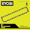 RYOBI 6 in. 0.043-Gauge Replacement Full Compliment Chainsaw Chain, 38 Links (Single-Pack) RY6C1 ...