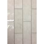 The Tile Doctor Lisboa Rectangle Perla (White) 3 in x 9 in Textured ...