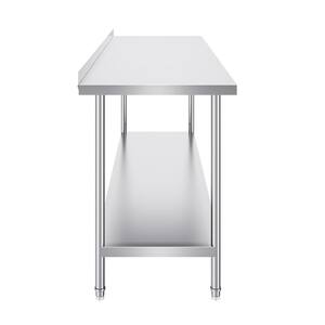 SVOPES 24 x 60 x 40 in. Stainless Steel Work Table, Heavy Duty Kitchen ...
