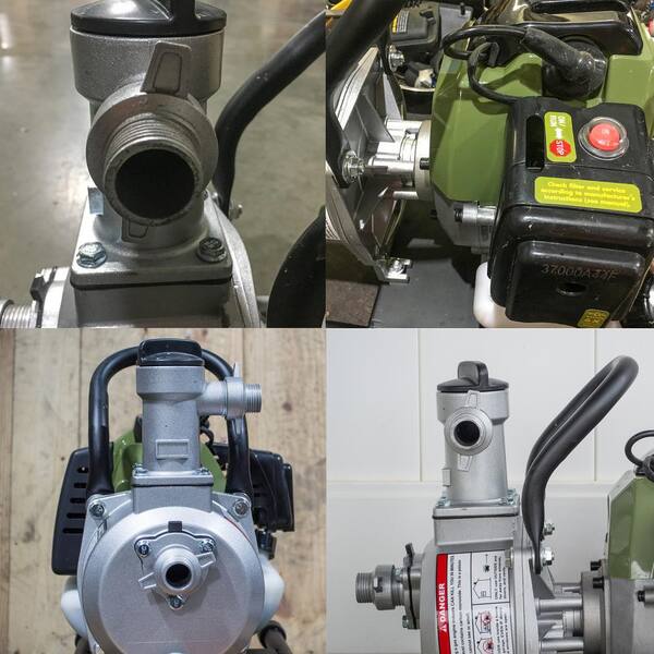 2 Cycle Gas Powered Water Pumps 4 Semi Trash Water Pump With 7.5 HP