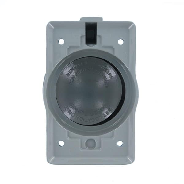 Leviton 1-Gang Weather-Resistant FS Mount Cover Plate with Vertical ...