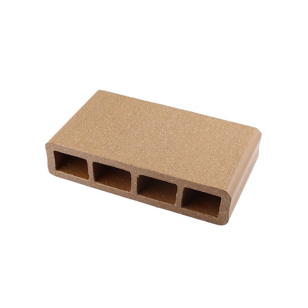 DuxxBak I Dekk HD 1 in. x 5.25 in. x 3 in. Cedar Composite Deck Board ...