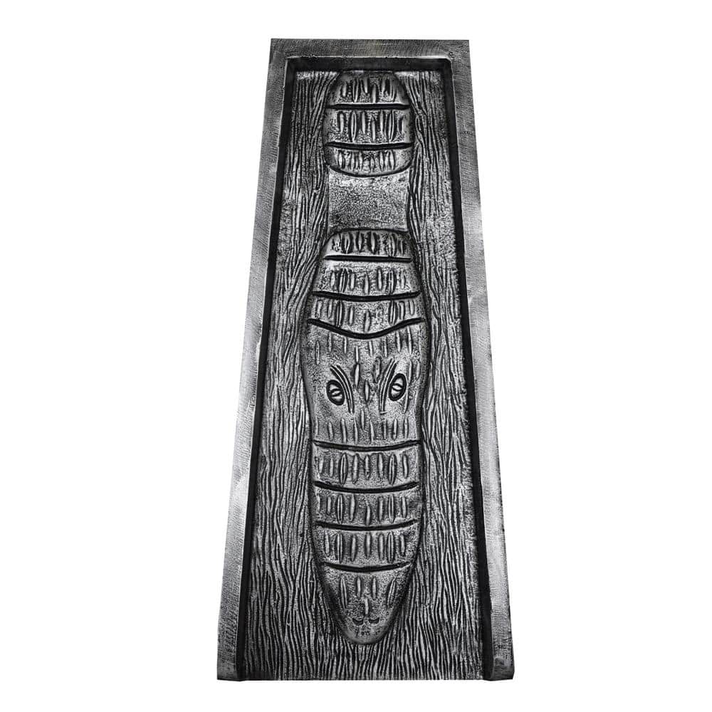 Oakland Living Silver Alligator Crocodile Cast Aluminum Downspout ...