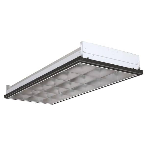 Lithonia Lighting 2 ft. x 4 ft. 32-Watt T8 Fluorescent White Troffer 2PM3N G B 3 32 18LD MVOLT 1 ...