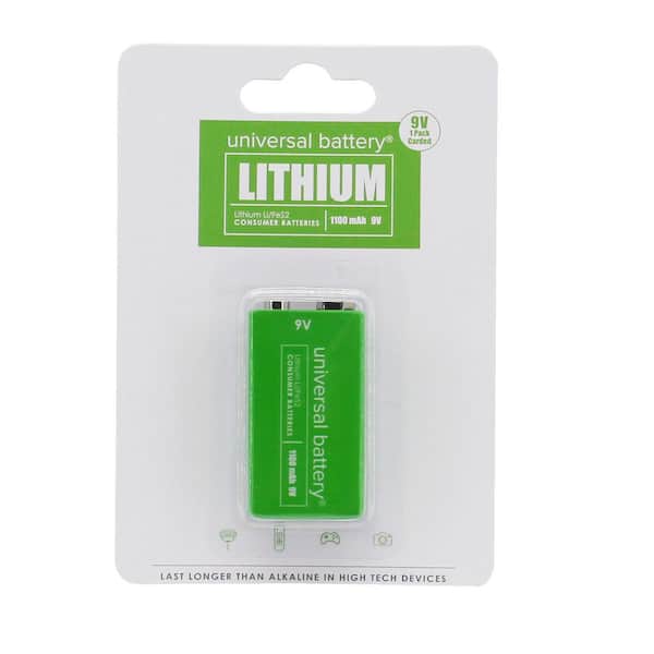 UPG Universal 9-Volt Lithium Battery (1-Pack) 88195 - The Home Depot