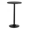 Cisvio The Metal Pub Bar Table 24 in. Round Bistro Bar Cocktail Table ...