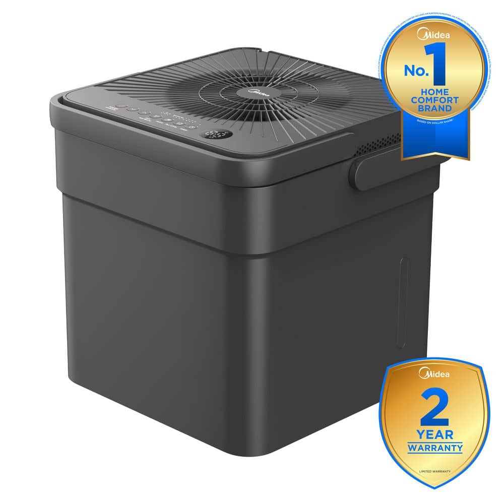 Midea 50 pt. Cube Dehumidifier with Pump up to 4,500 sq. ft. Most ...