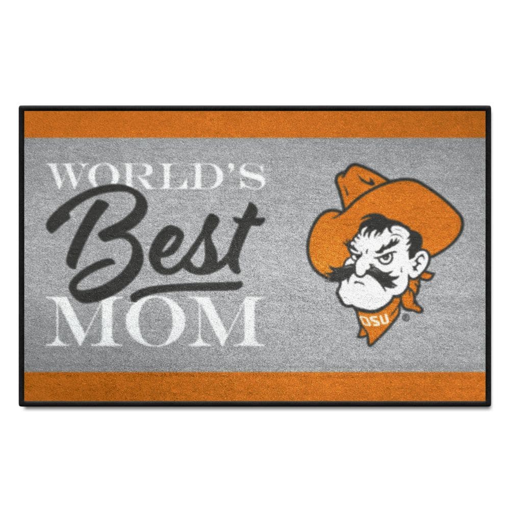 FANMATS Oklahoma State Cowboys Orange World's Best Mom 19 in. x 30 in ...