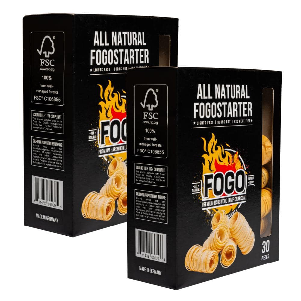 FOGO Natural Fire Starters 30ct (2-Pack) FG-AC-FS30-2 - The Home Depot