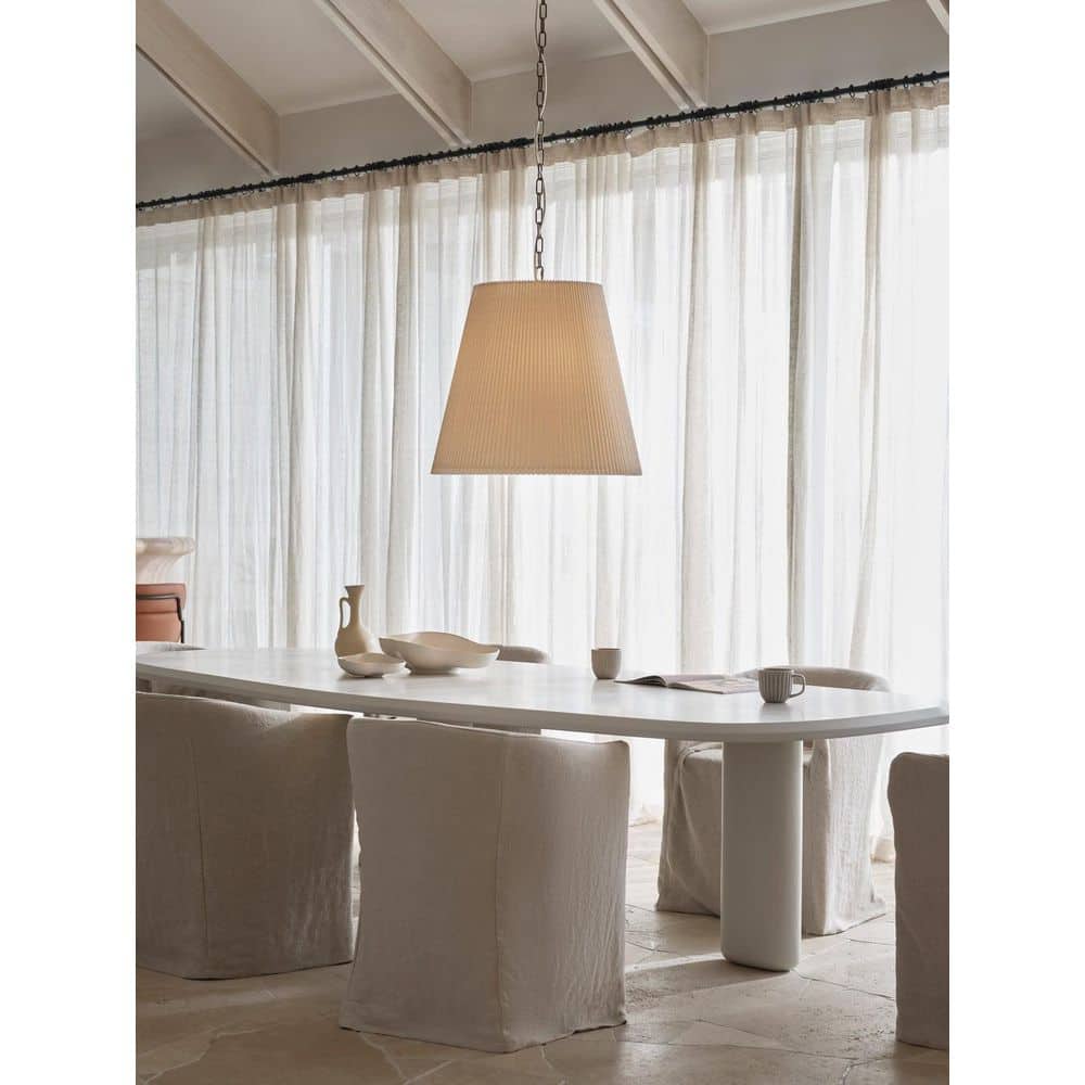 Beacon Lighting Amici 3 Lights Bronze Pendant Light with Pleated ...