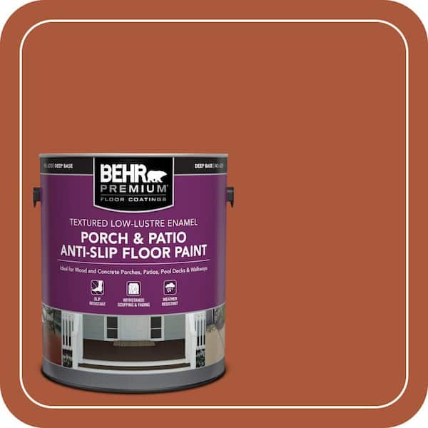 BEHR PREMIUM 1 gal. #S-H-220 Summer Heat Textured Low-Lustre Enamel ...
