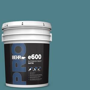 BEHR PRO 1 gal. #ICC-75 Tapestry Teal Low Luster Exterior Paint PR62301 ...