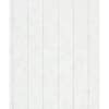 Flora Collection White Pinstripes Matte Finish Non-Pasted Vinyl on Non ...