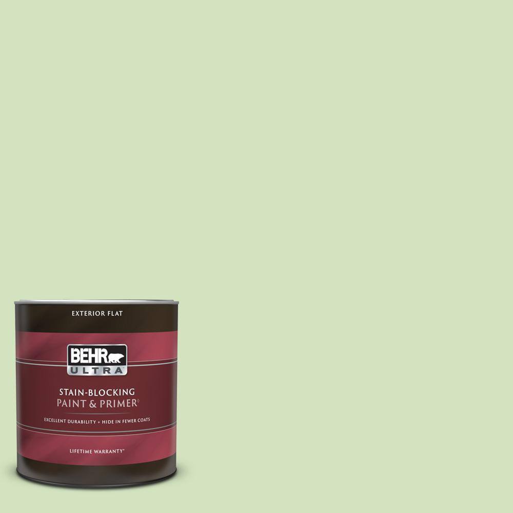 BEHR ULTRA 1 qt. #P380-3 Irish Folklore Flat Exterior Paint & Primer ...