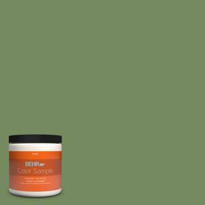 BEHR DYNASTY 8 oz. #M380-6 Fern Canopy Semi-Gloss Enamel Stain-Blocking ...