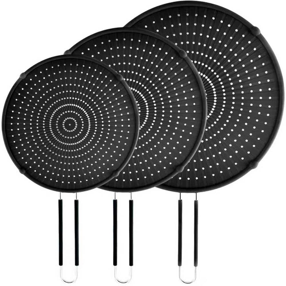 Wudkey Splatter Screen for Frying Pan, Silicone Grease Splatter Guard ...