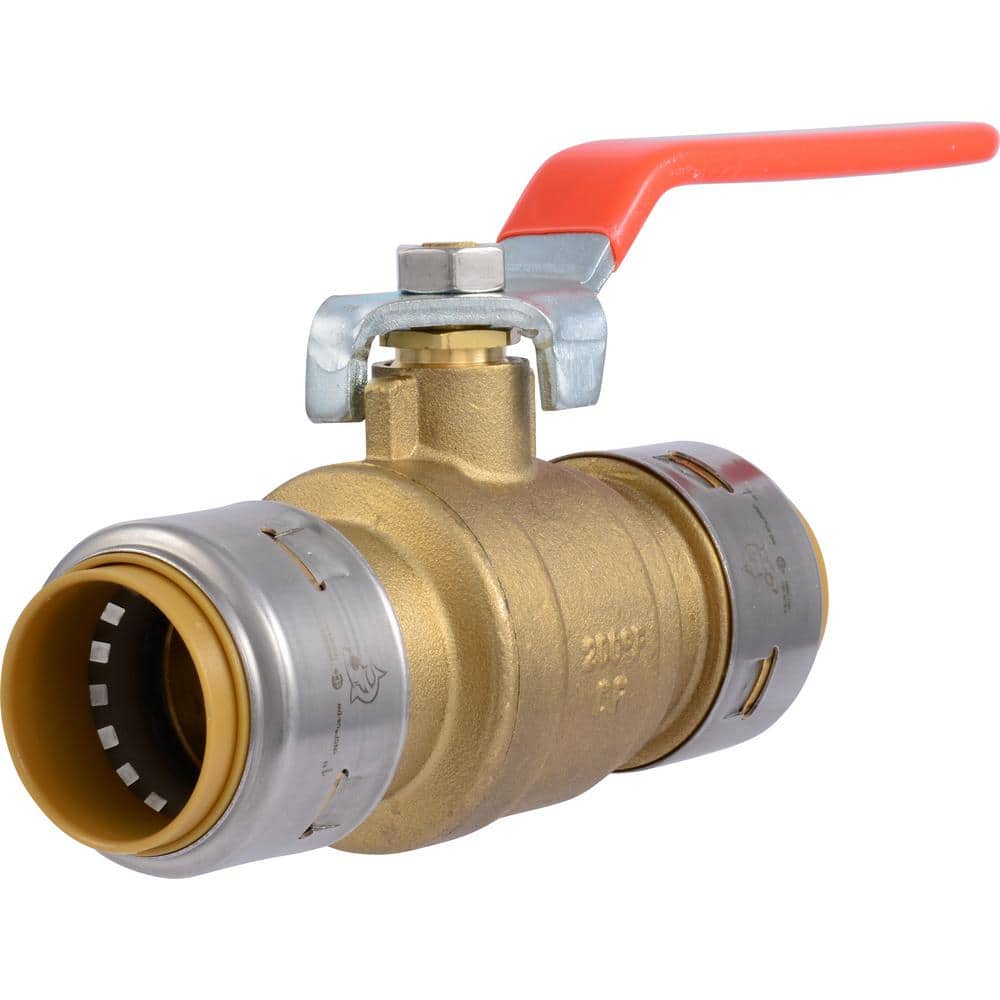 SharkBite Max 1 in. Push-to-Connect Brass Ball Valve UR22223 - The Home ...