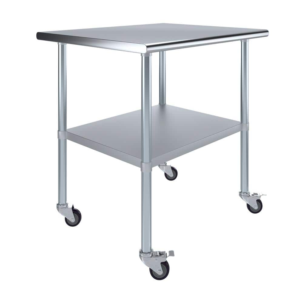Reviews for AMGOOD 30 in. x 36 in. Stainless Steel Work Table with ...