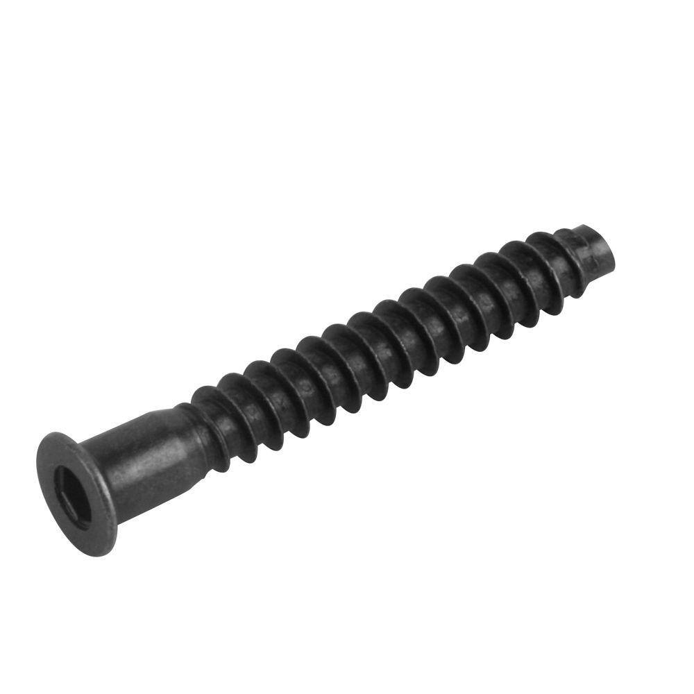 Everbilt 5 mm x 50 mm Black Square Drive Connecting Screw 50928 - The ...