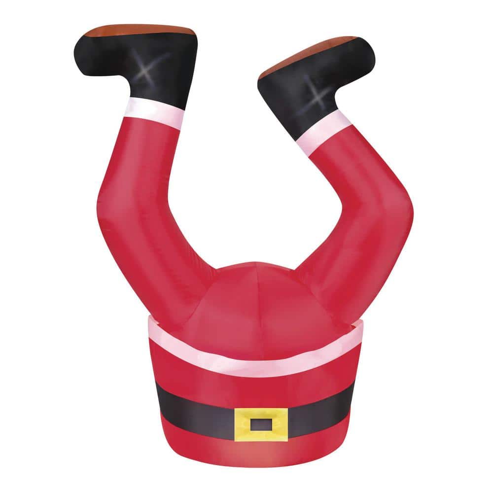 Airflowz 3.5 ft. Airblown Santa Legs Christmas Inflatable OC-76291 ...
