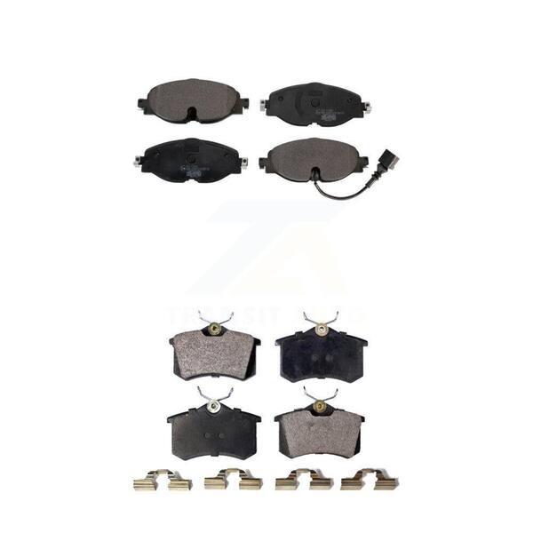 TEC Front Rear Ceramic Brake Pads Kit For 2015 Volkswagen Golf ...