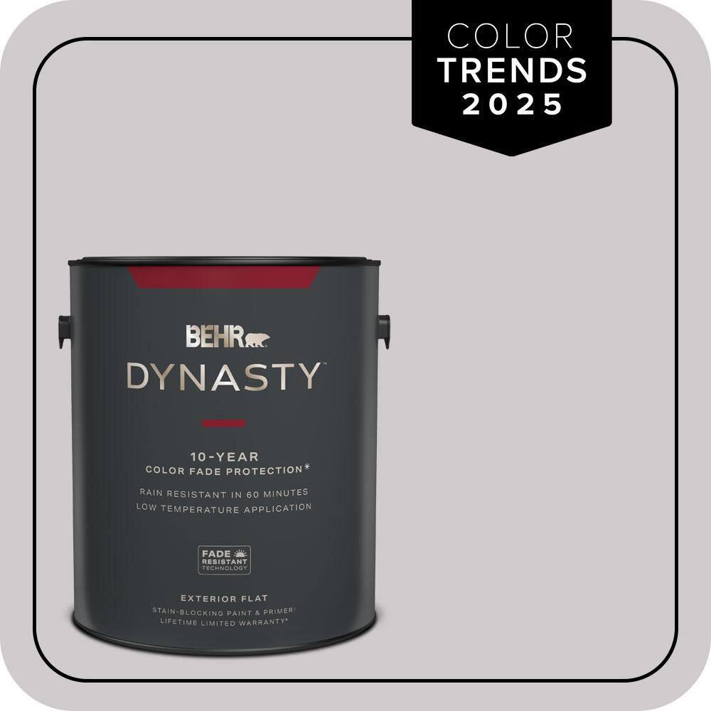 BEHR DYNASTY 1 gal. #MQ3-28 Rock Crystal Flat Exterior Stain-Blocking ...