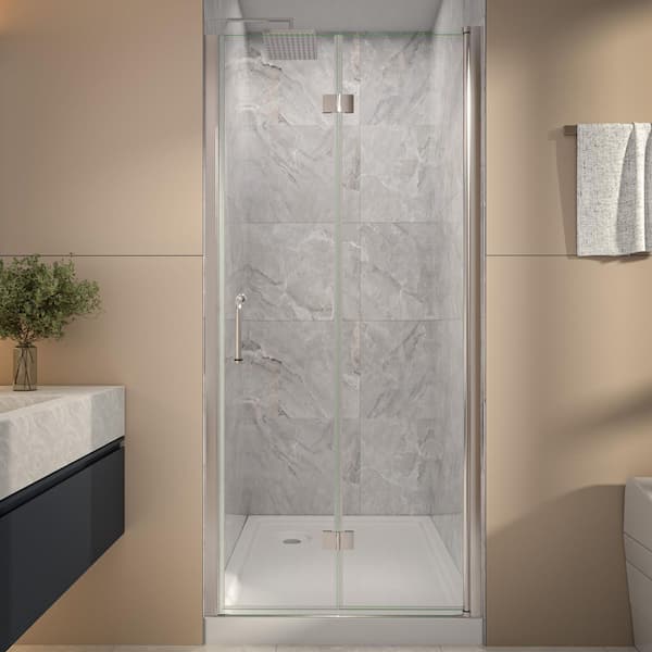 Reviews for ES-DIY 36 in. - 38 in. W x 72 in. H Bi-Fold Frameless ...