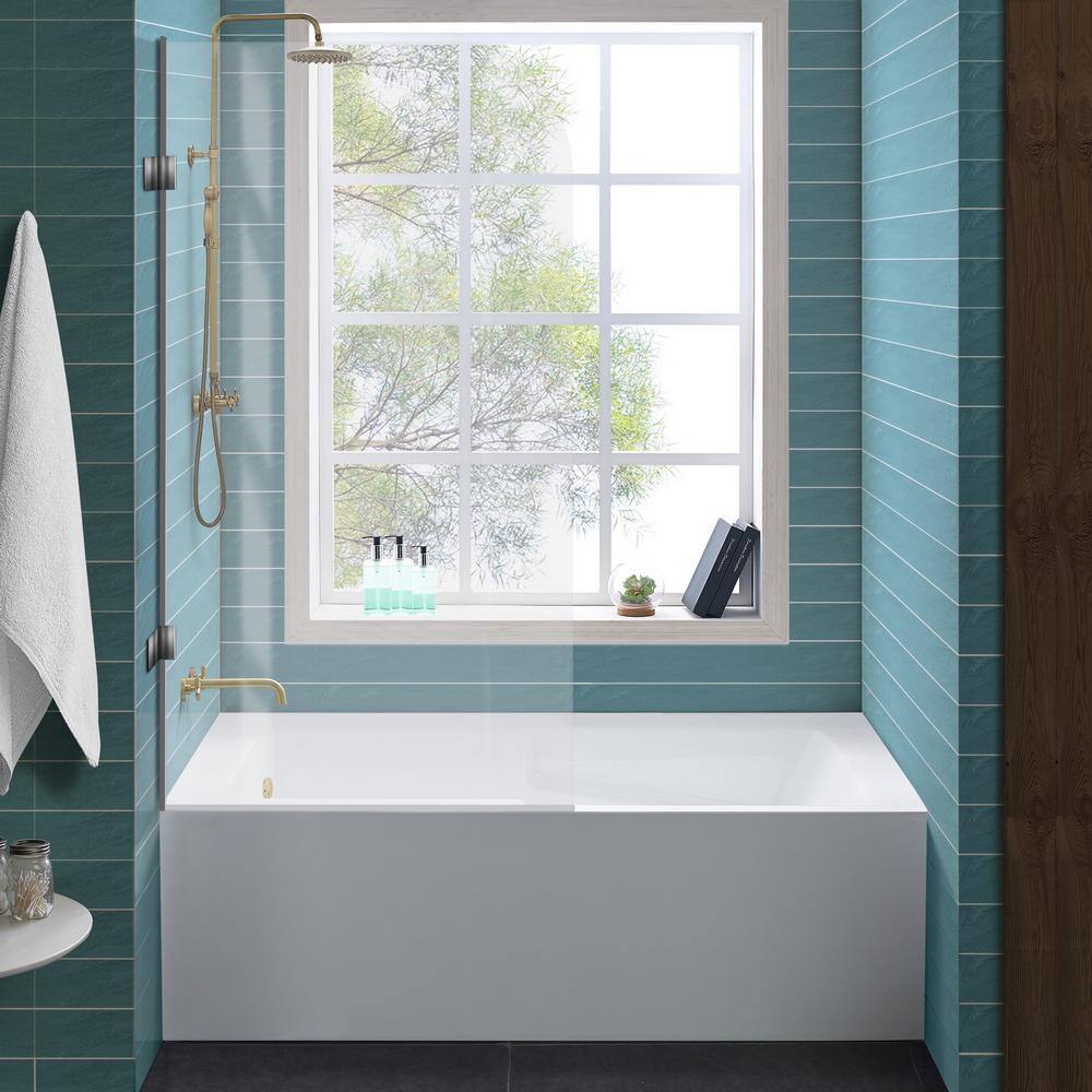Swiss Madison Voltaire 60 in. x 30 in. Acrylic, Alcove, Integral ...