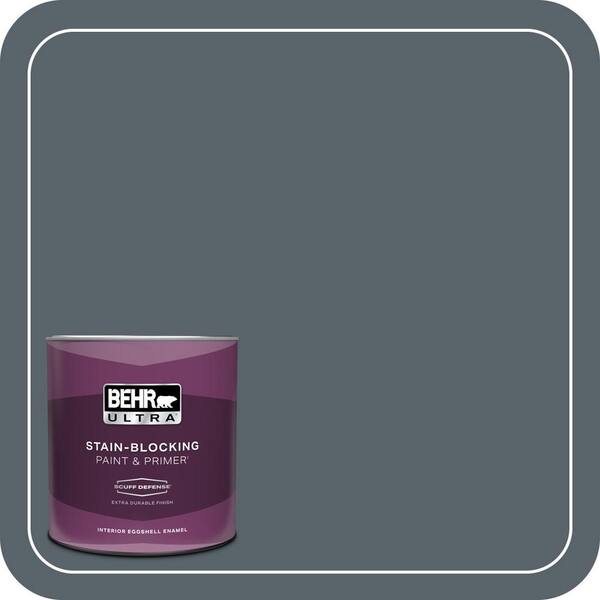 BEHR ULTRA 1 qt. #N490-6 Calligraphy Extra Durable Eggshell Enamel ...