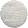 SAFAVIEH Adirondack Ivory/Silver 7 ft. x 7 ft. Round Solid Area Rug ...