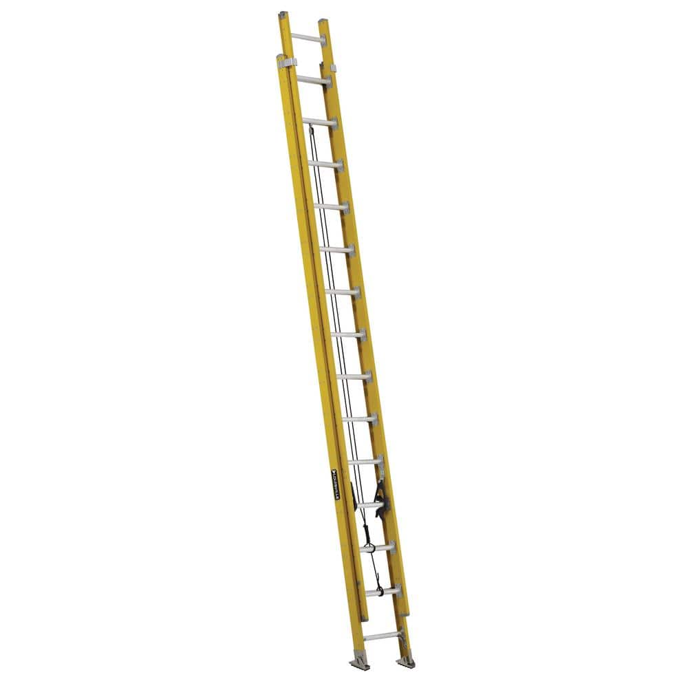 Louisville Ladder 28 ft. Fiberglass Extension Ladder, ANSI, Type IAA ...