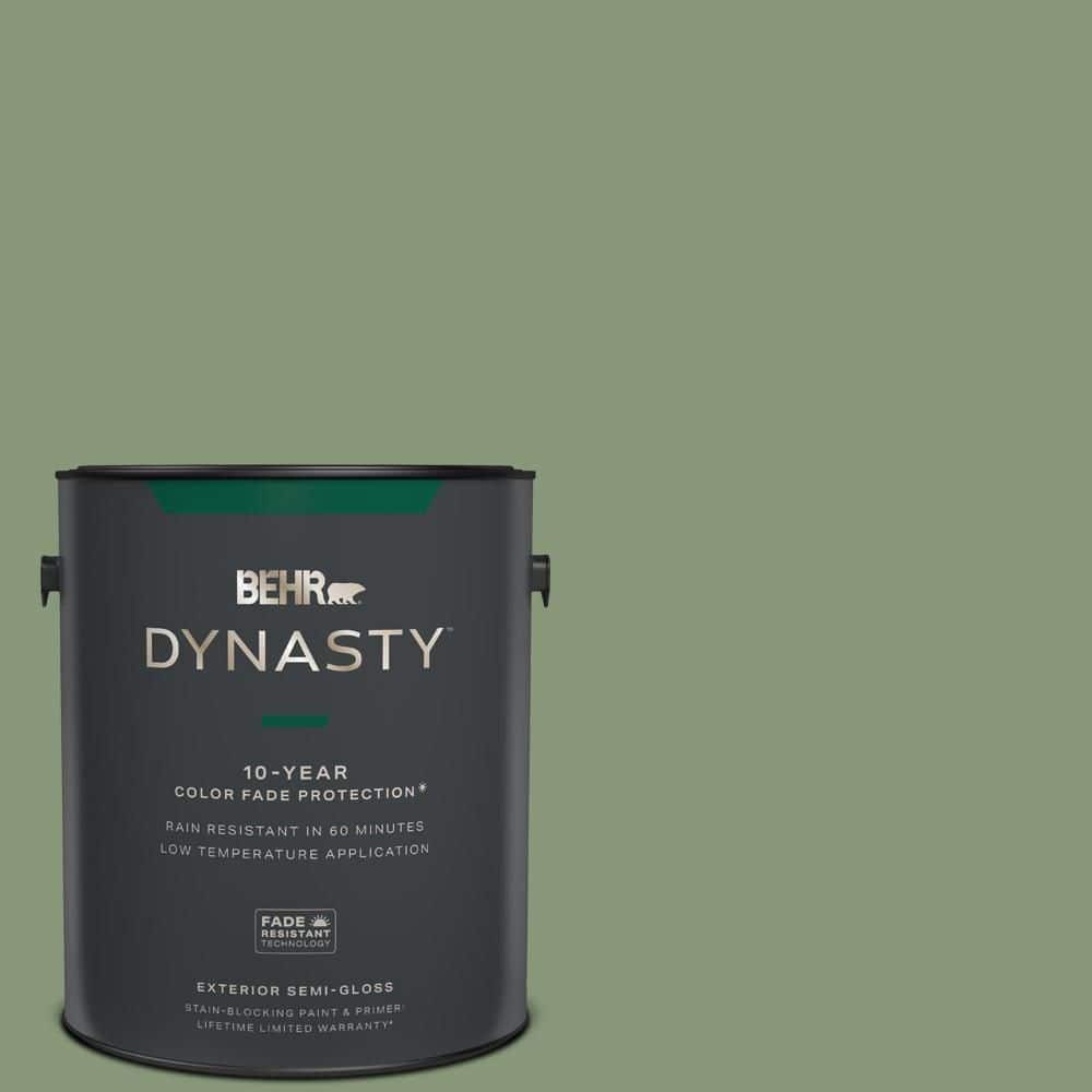 BEHR DYNASTY 1 gal. #S390-5 Laurel Tree Semi-Gloss Exterior Stain ...